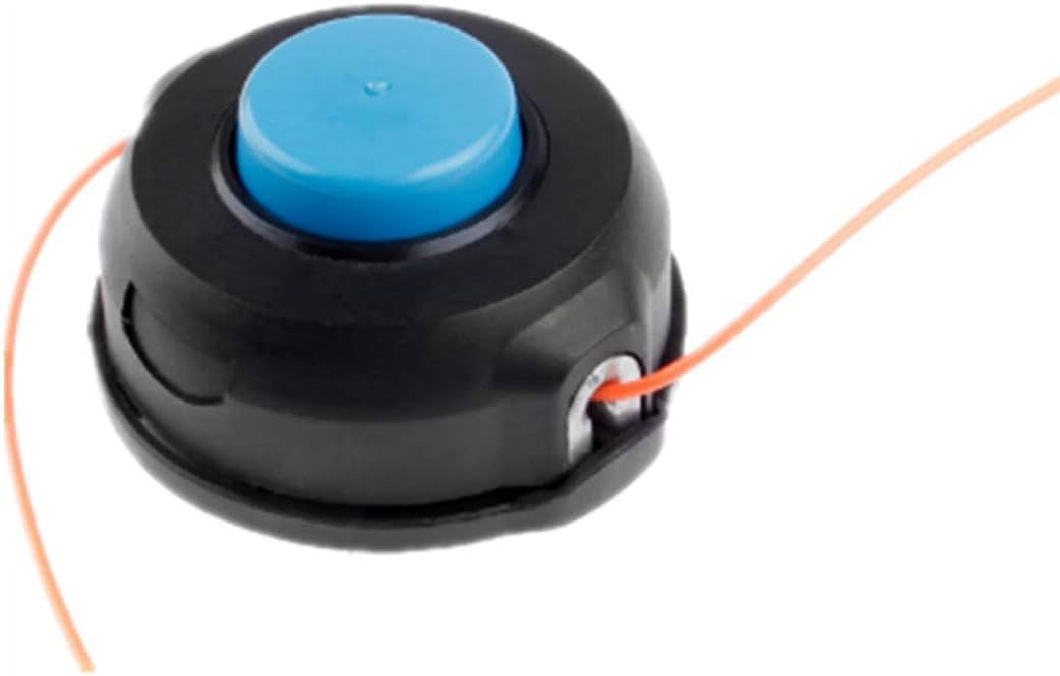AquaForge Blue and black round plastic T25 mower head with 2 orange ...
