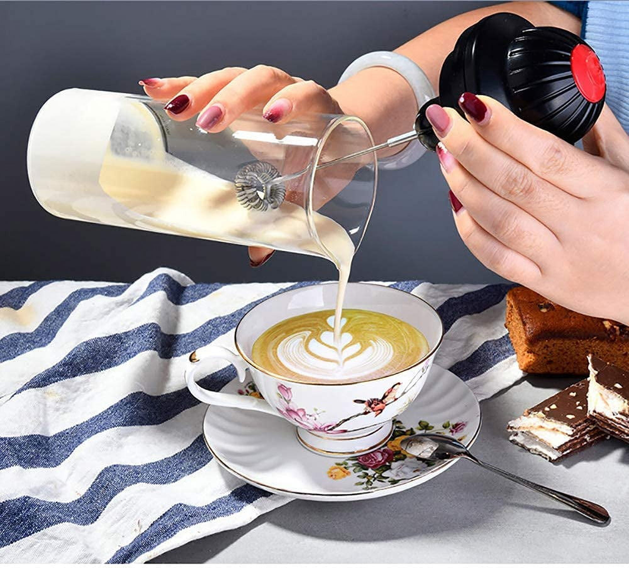 AquaForge Milk Frother Electric Frother Coffee Frother Machine ...