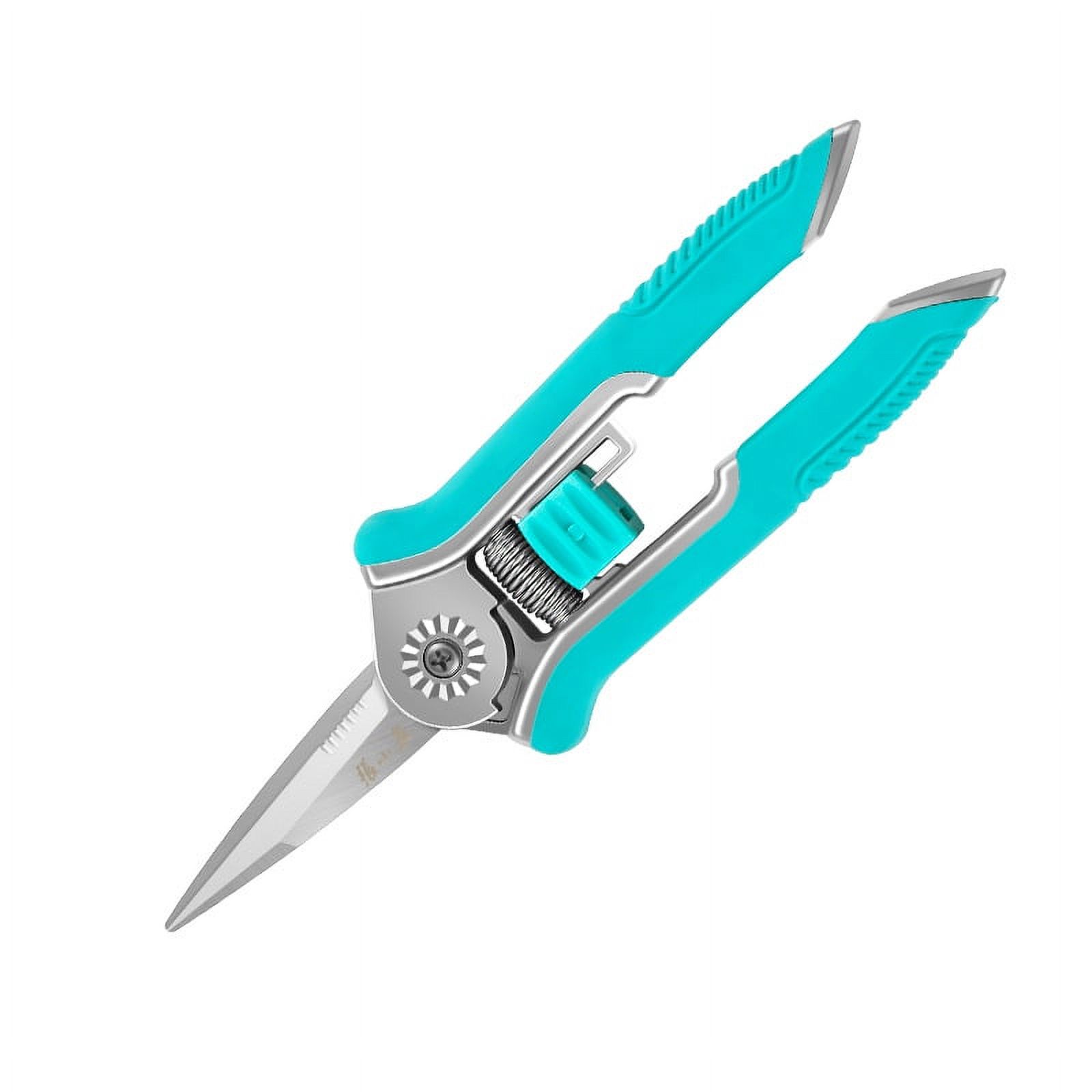 AquaForge Professional straight tip garden shears for picking fruit ...