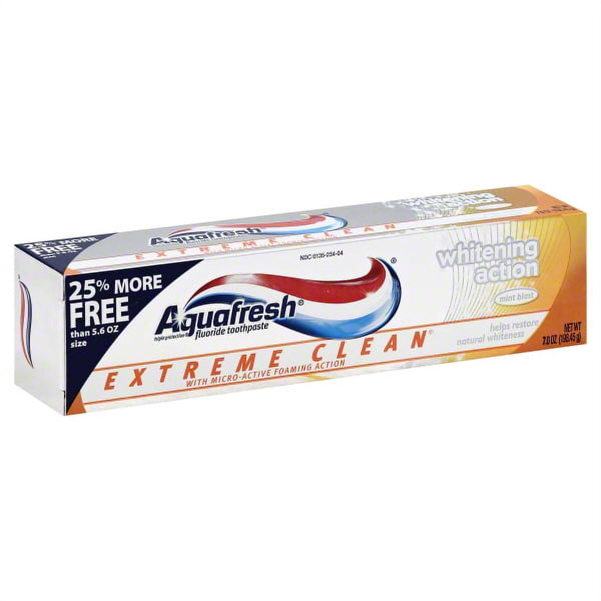 AquaFresh Extreme Clean 7 Oz. White Toothpaste Bonus - Walmart.com