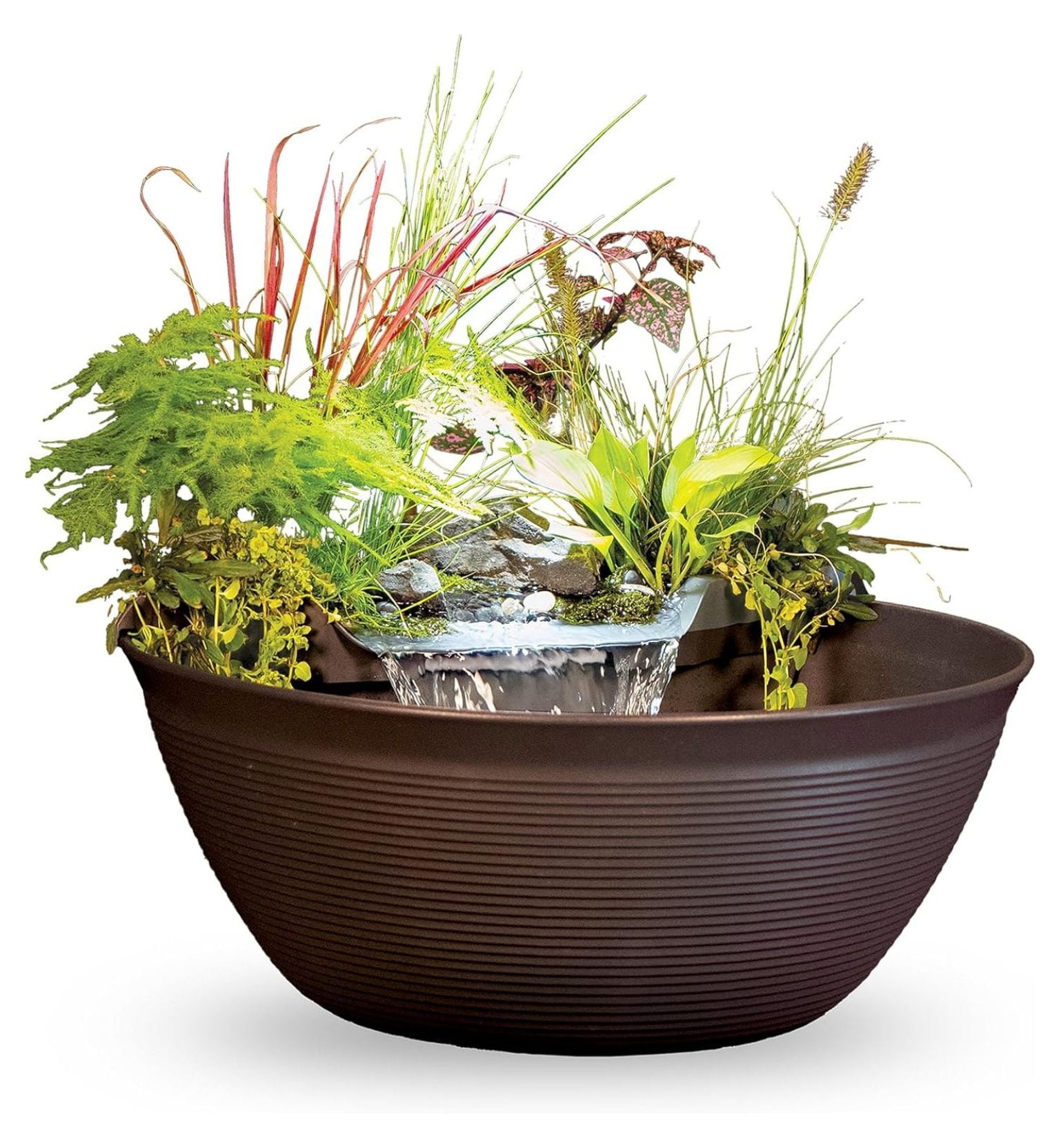 AquaGarden Container Water Feature Kit – Indoor & Outdoor Mini Pond ...