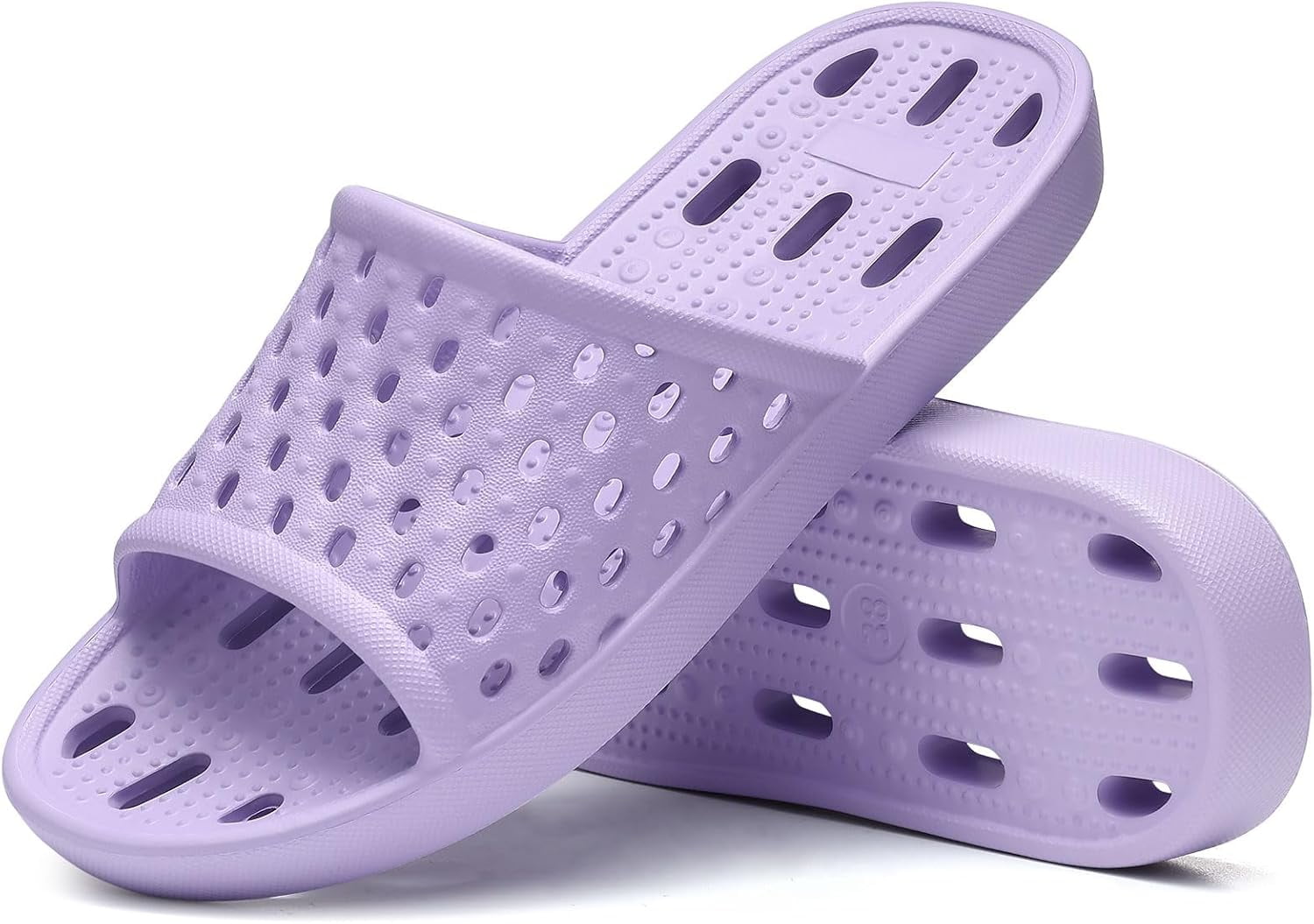 AquaGrip Shower Sandals for Women, Fast-Drying Pool Slides with Drain ...