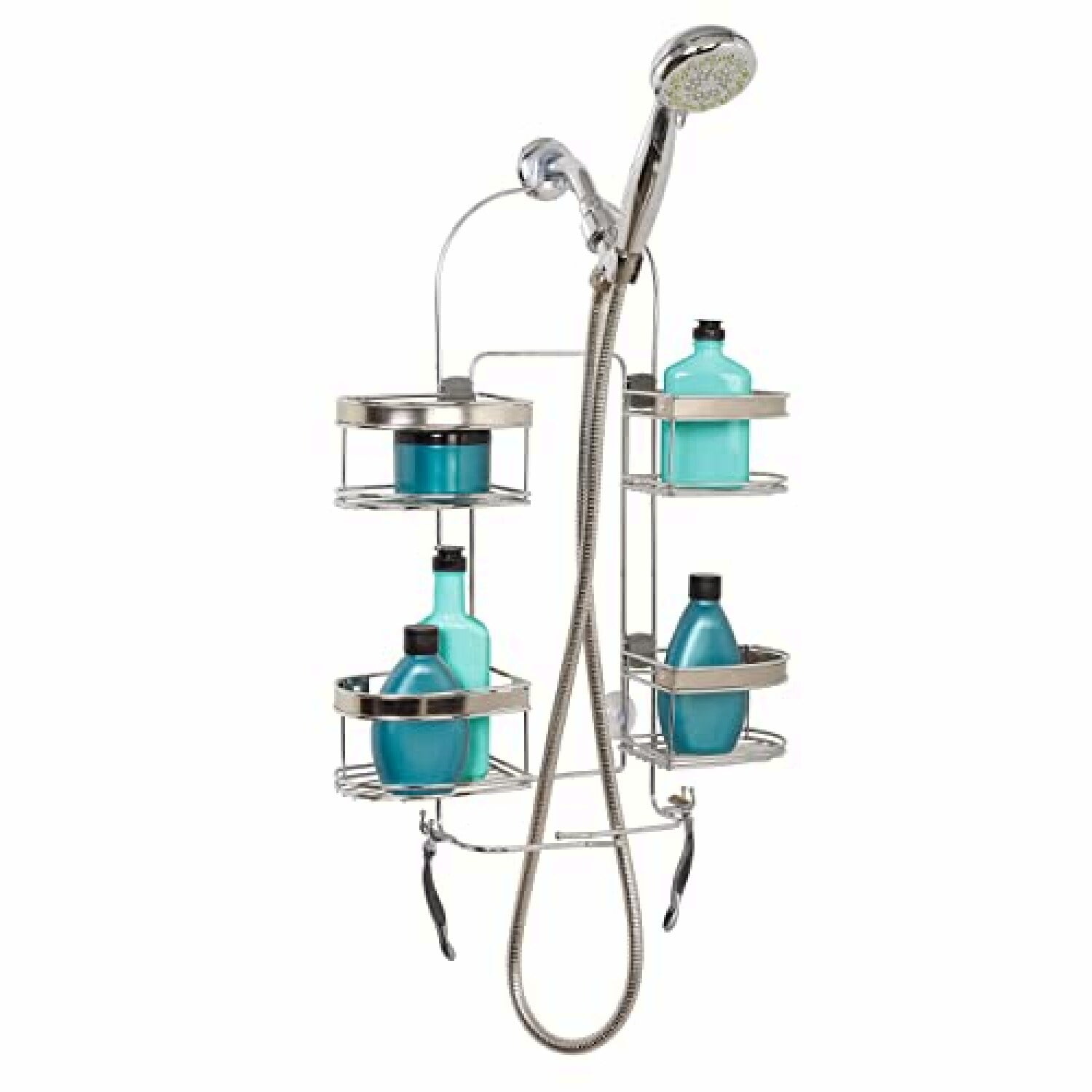 AquaGuard Expandable Stainless Steel Shower Caddy - Rust Resistant, No ...