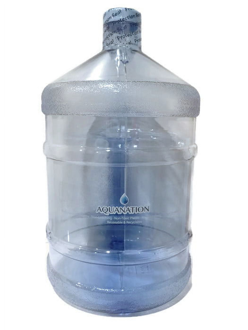 AquaNation 1 Gallon Polycarbonate Reusable Daily 8 Plastic Drinking ...