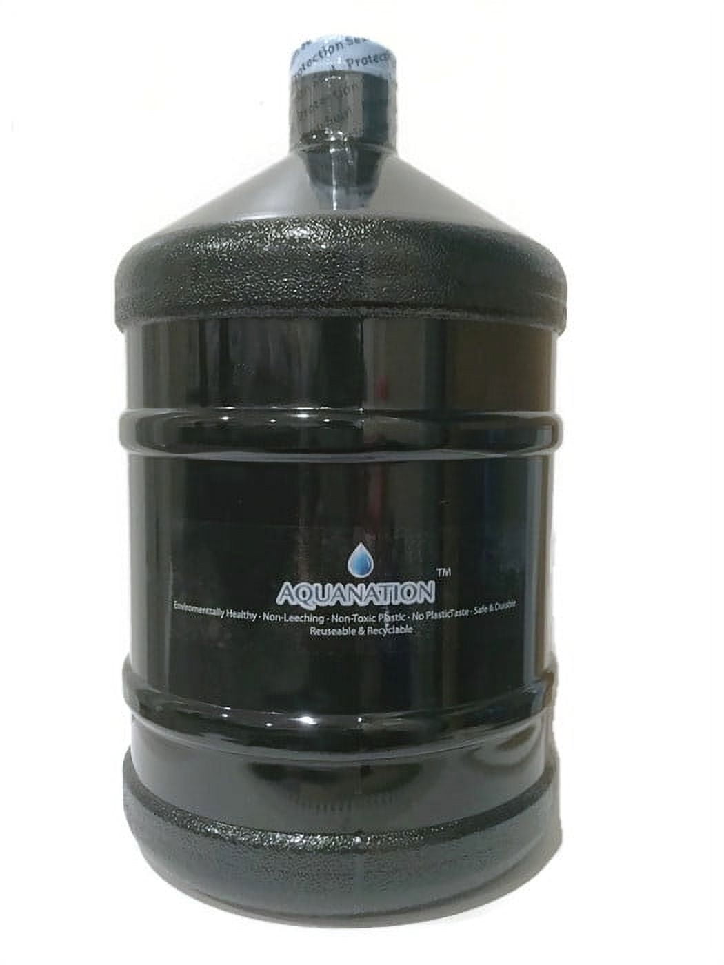 AquaNation 1 Gallon Polycarbonate Reusable Daily 8 Plastic Drinking ...