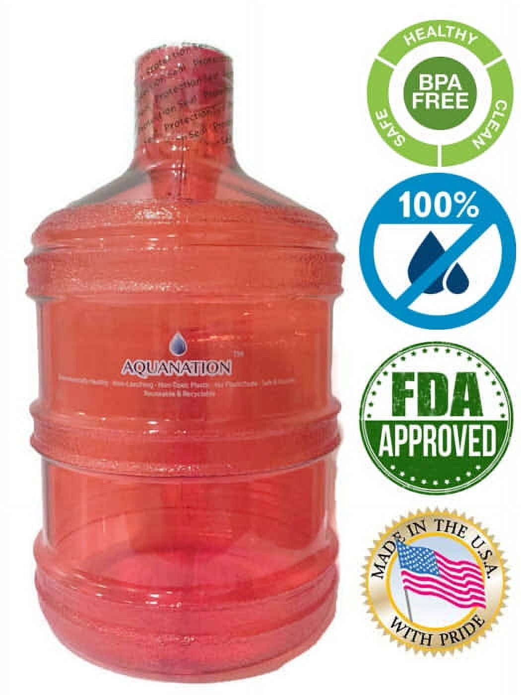 AquaNation BPA Free Reusable 1 Gallon Water Bottle with Handle, Big ...