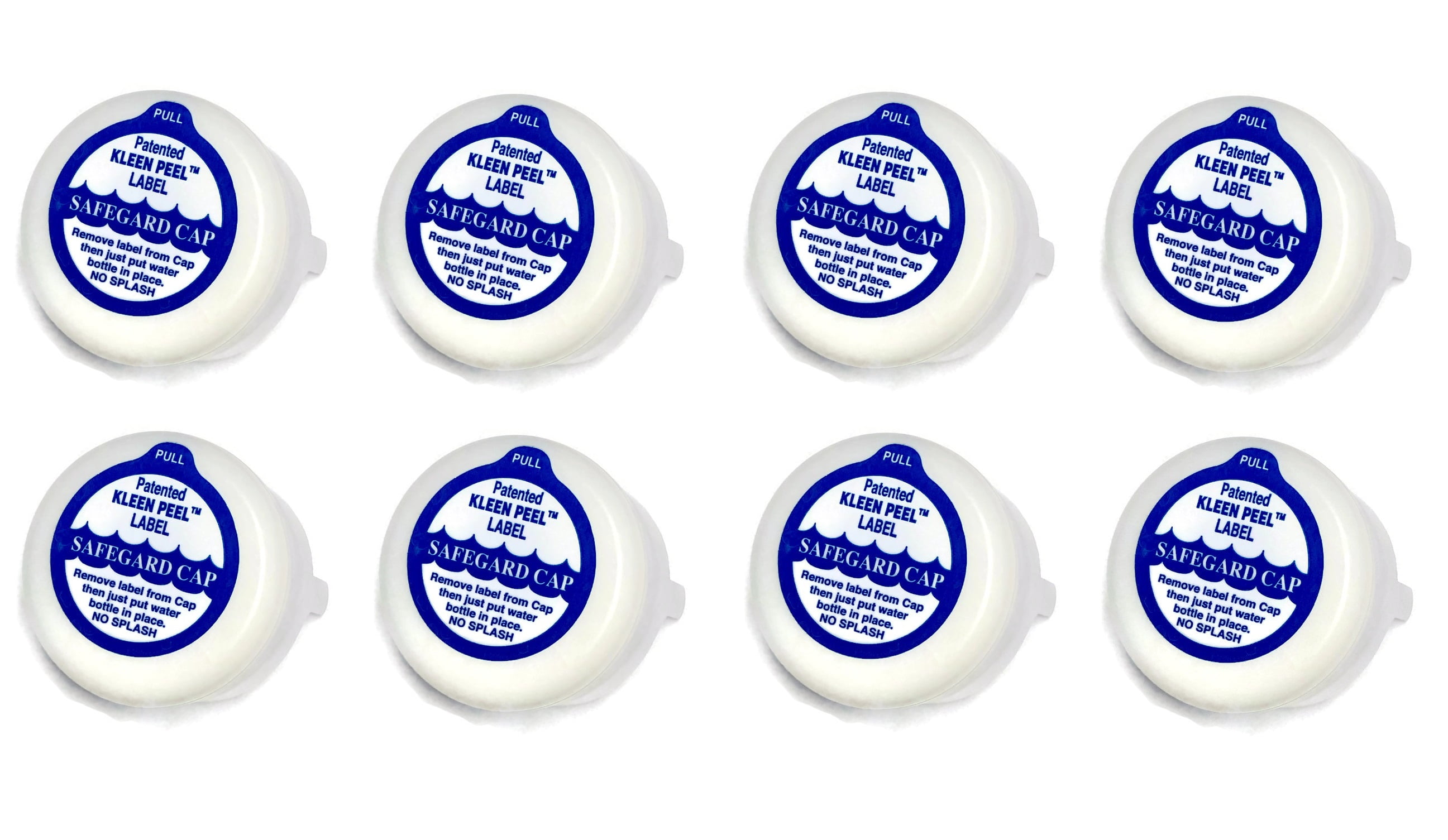 AquaNation Reusable Water Bottle Caps, 55mm, Pack of 8 – Made in USA ...