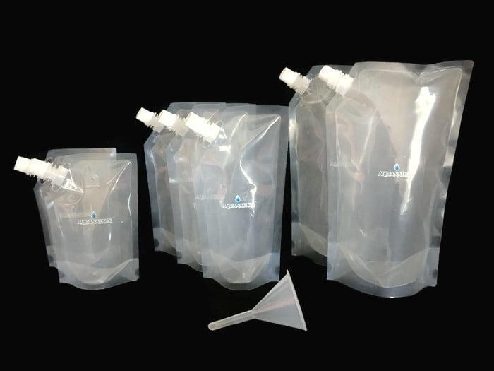 AquaNation Concealable And Reusable BPA Free Travel Kit Sneak Smuggle ...