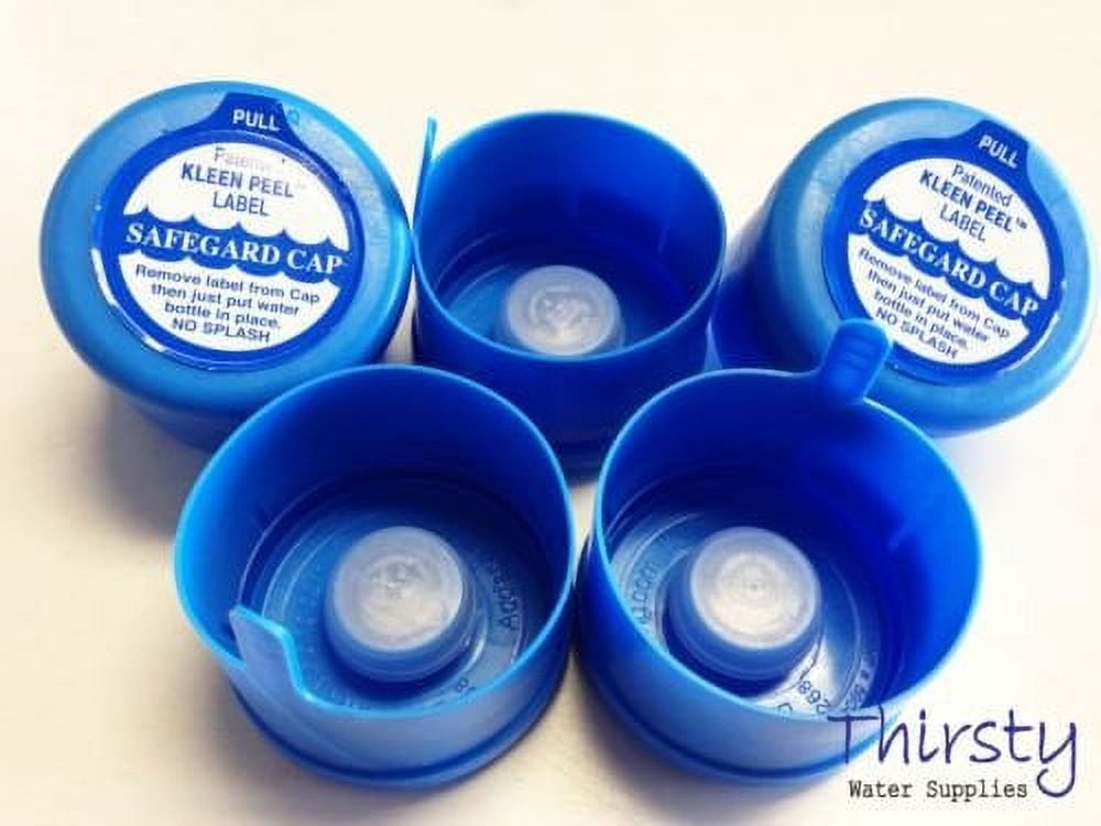 Kleen Peel Snap On Anti Splash Caps for 3 & 5 Gallon Water Bottles ...