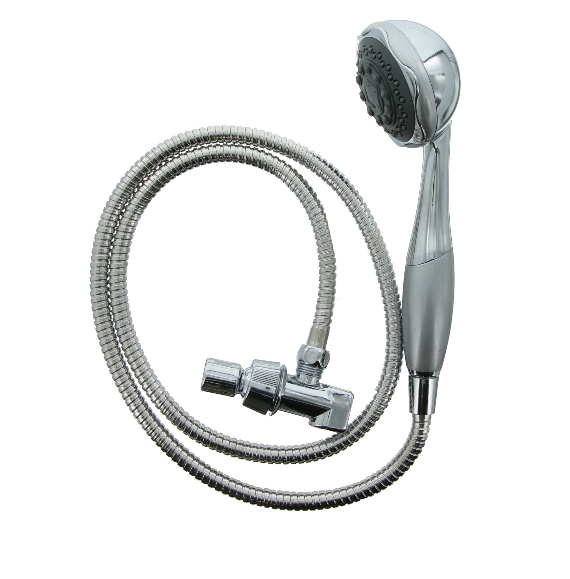 AquaPlumb C0294 5 Function Personal Shower Head With Hose, Chrome ...