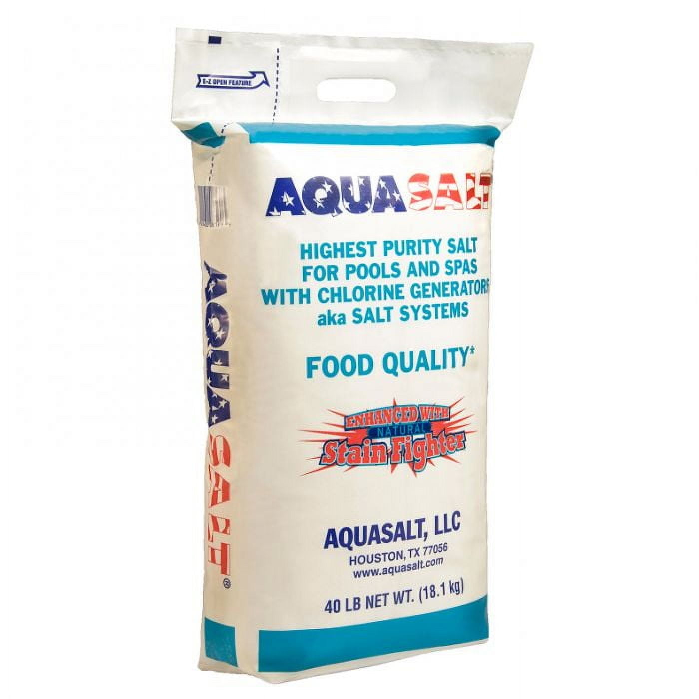 AquaSalt - High Purity Chlorinator Salt for Swimming Pools, 10x40 lb ...