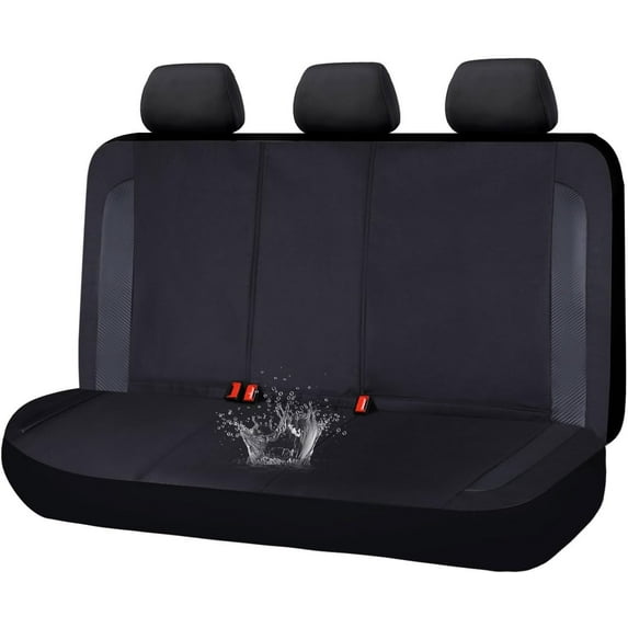 AquaShield Rear Bench seat Covers Water Resistant arm Rest Seatbelt ...