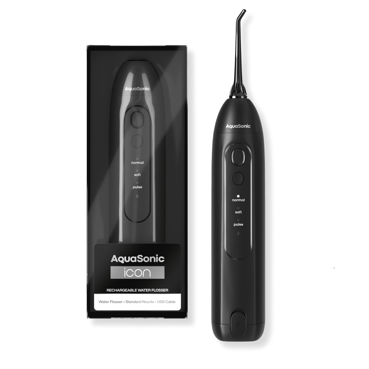 AquaSonic Icon Electric Water Flosser - Cordless Rechargeable ...