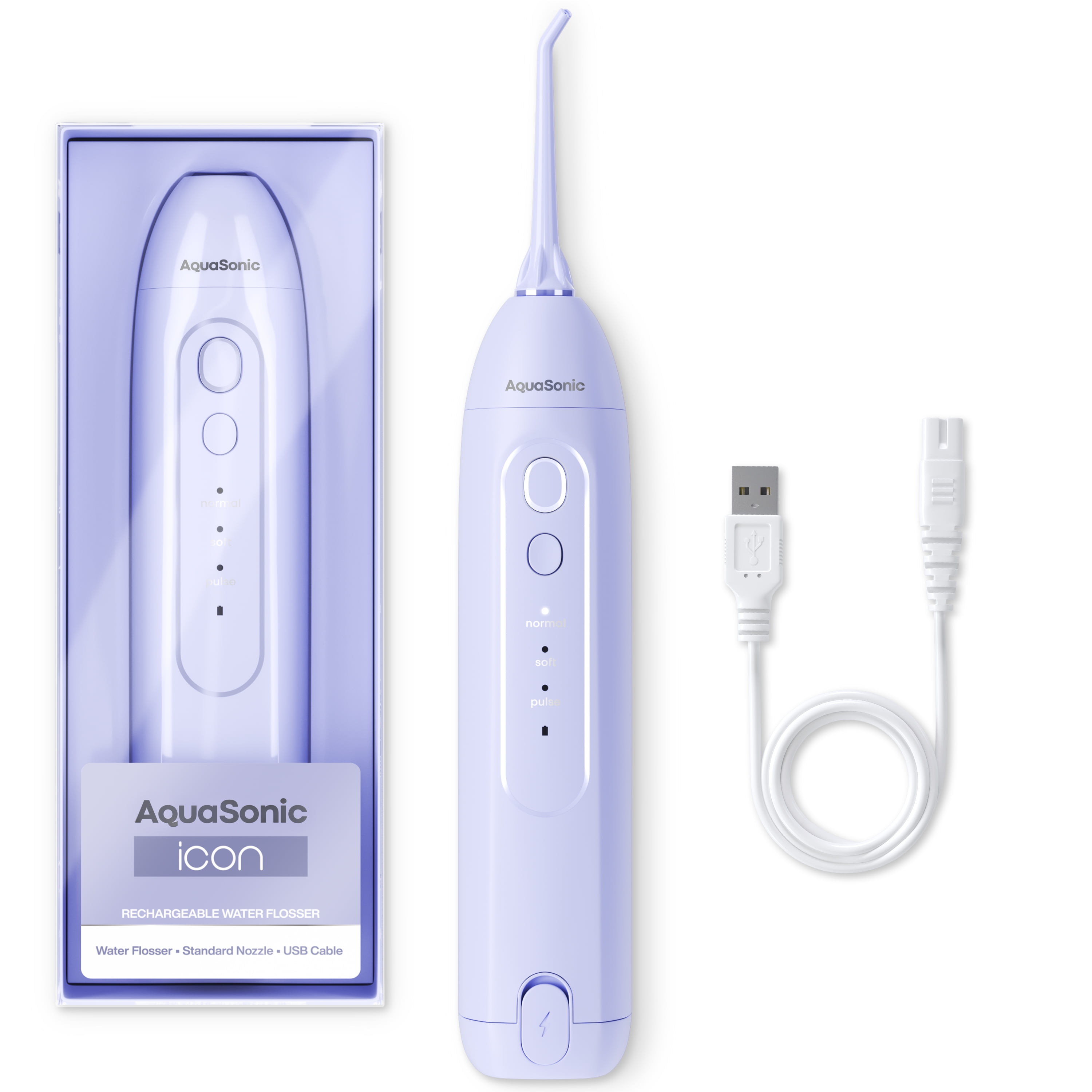 AquaSonic Icon Electric Water Flosser - Cordless Rechargeable ...