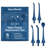 AquaSonic Icon Electric Water Flosser - 150ml Tank, Cordless ...