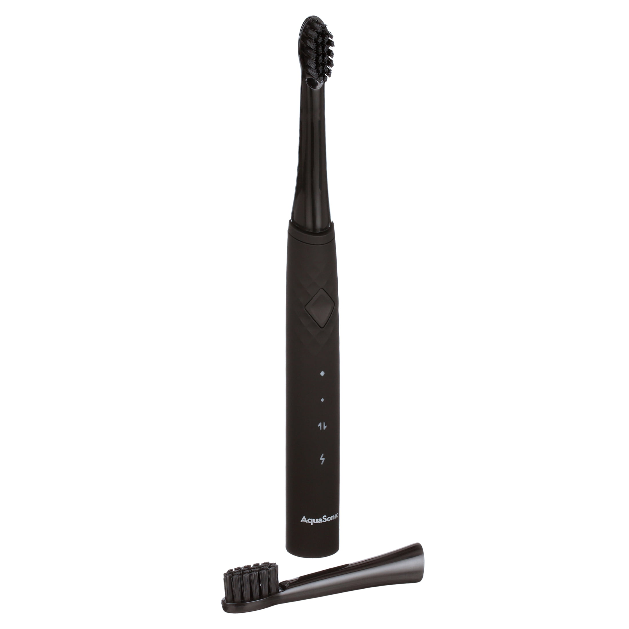 AquaSonic Pulse Electric Toothbrush, Teeth Whitening Bristles, Black ...