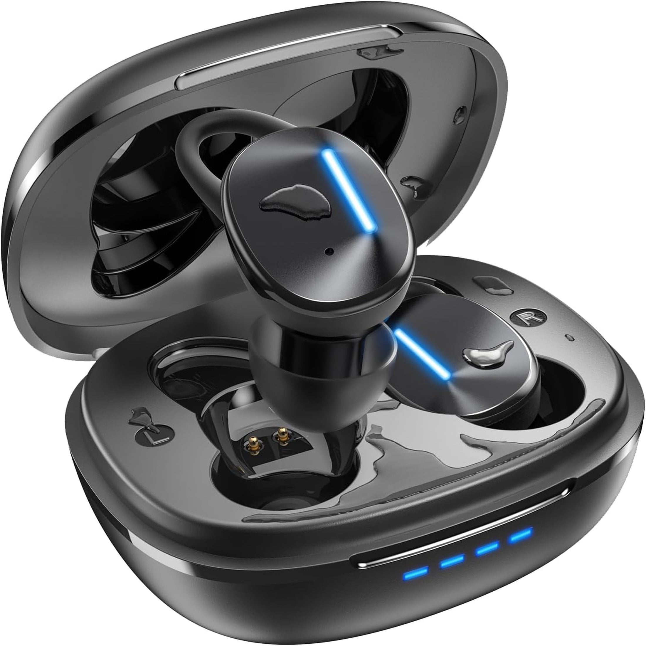 AquaSound Touch Wireless Earbuds with Bluetooth 5.3 and Deep Bass ...