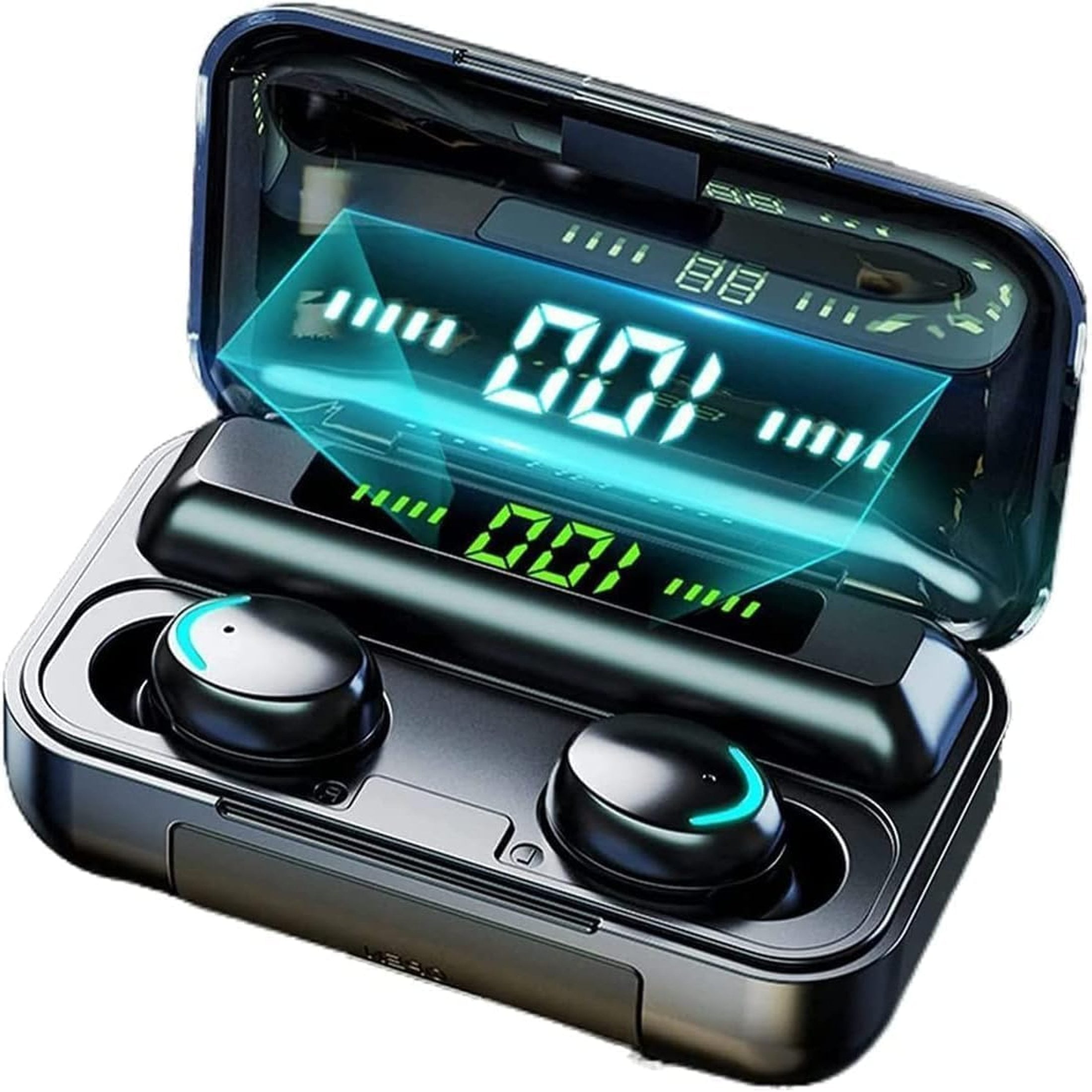 AquaSound Touch Wireless Earbuds with Large Charging Case - Walmart.com
