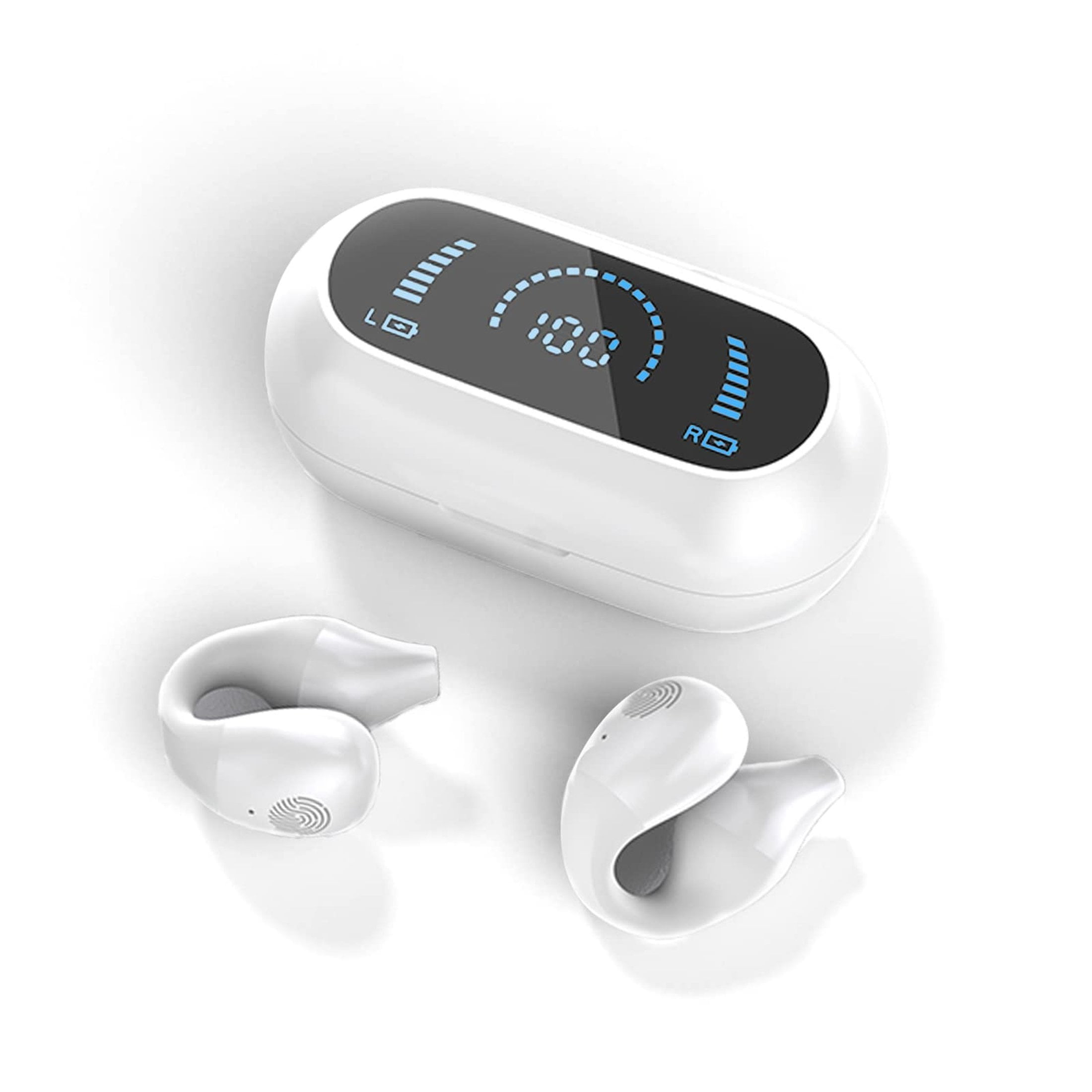 AquaSound Wireless Bone Conduction Ear Clips for Open-Ear Listening ...