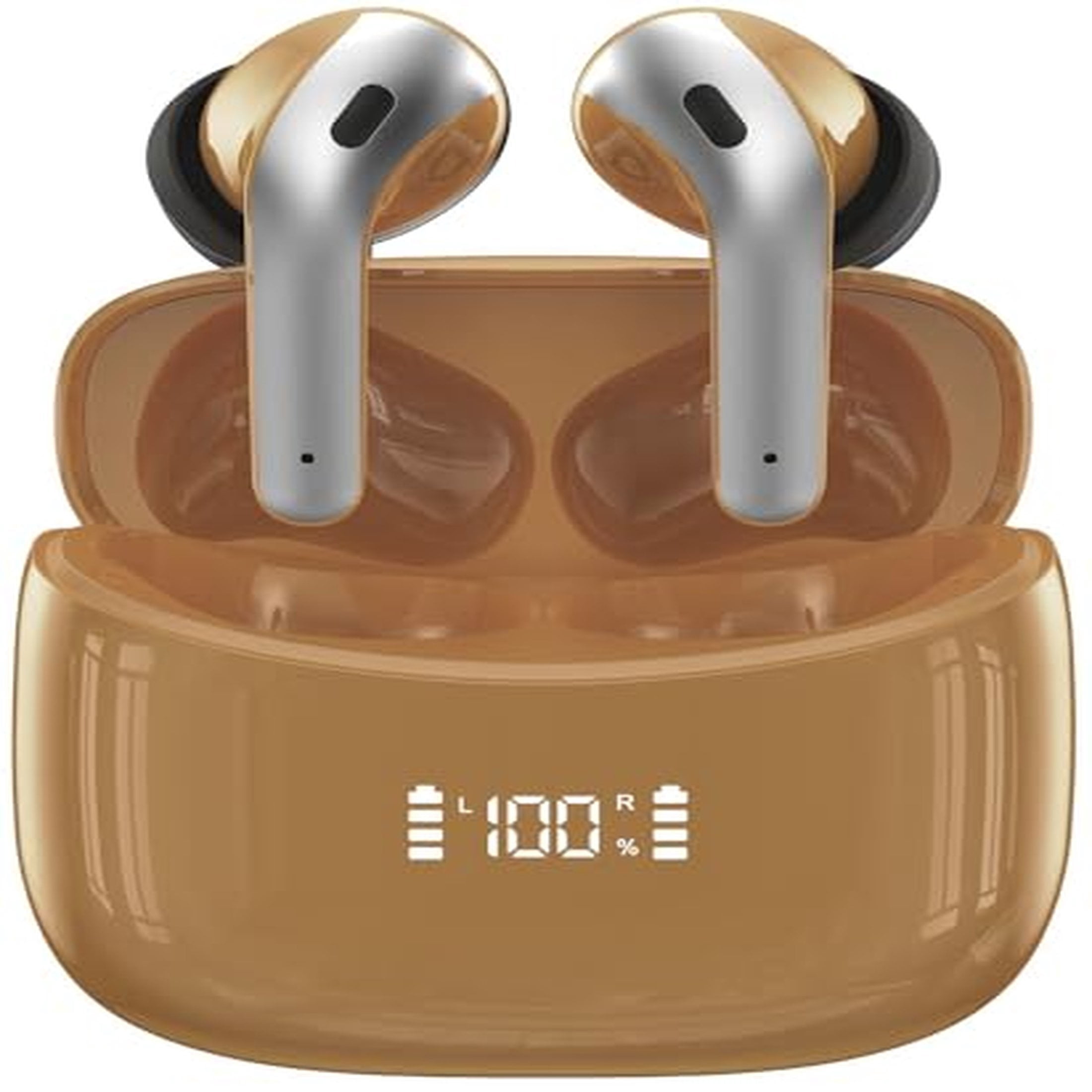AquaSound Wireless Earbuds with Noise Cancellation and LED Display ...