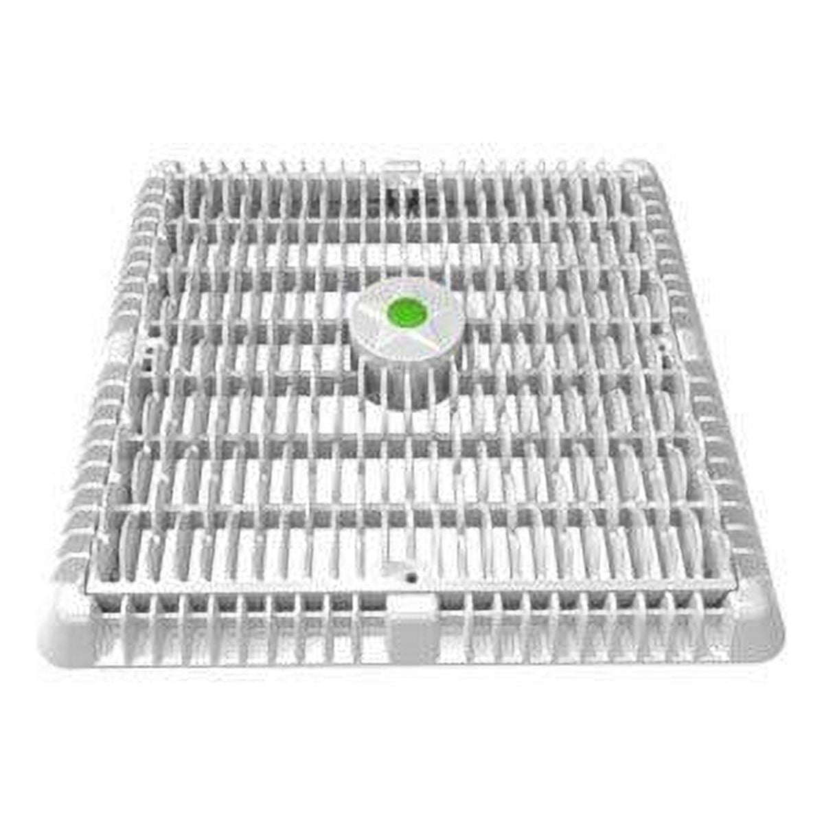 AquaStar 12x12 in. Black Square Wave Suction Outlet Cover w/Vented ...