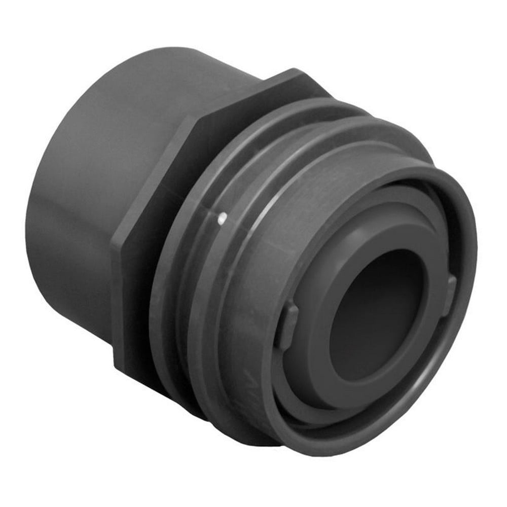 AquaStar JE3105 1.5" Flush Mount Return Fitting with Water Stop - Dark Gray - Walmart.com