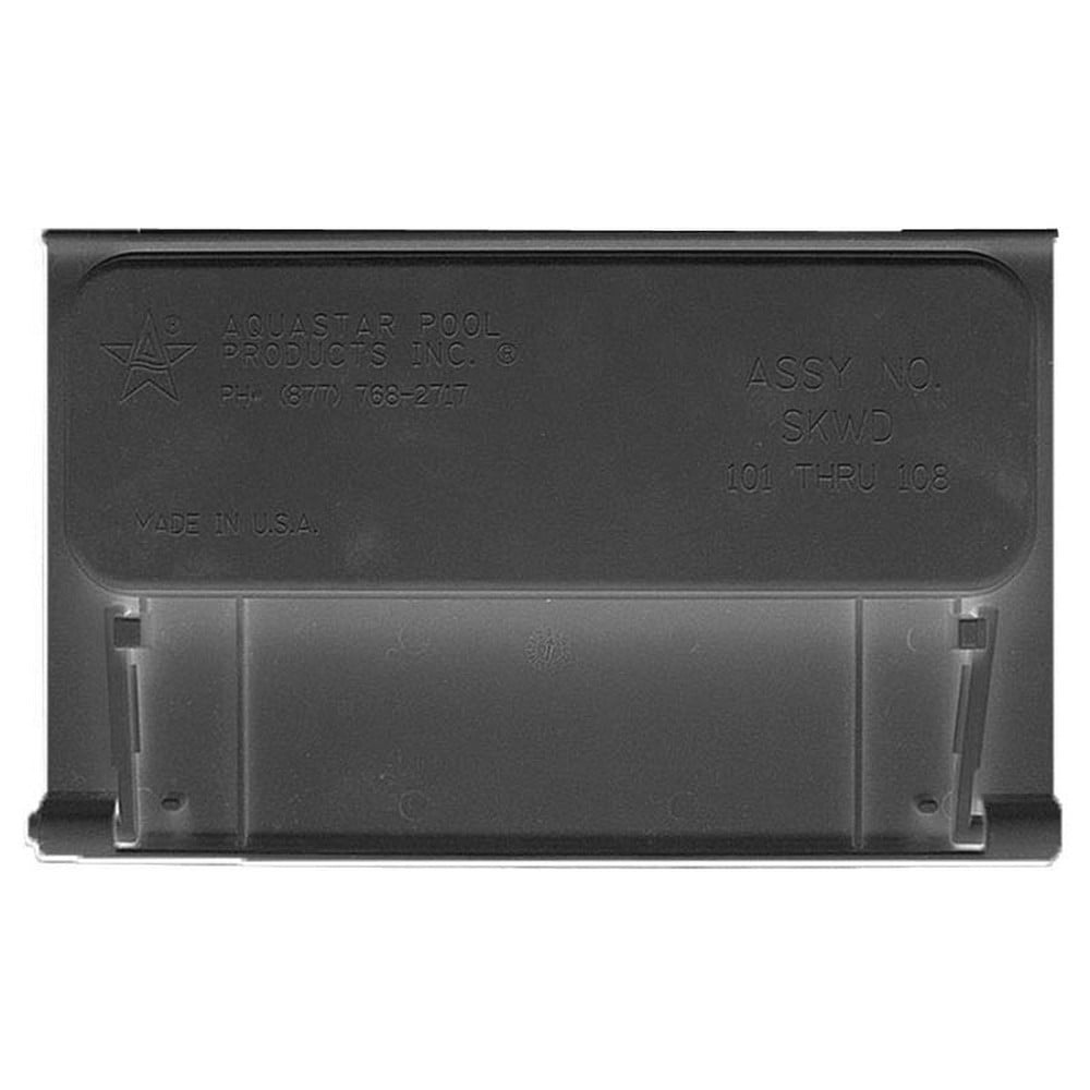 AquaStar SKWD105 Skimmer Weir Plate with 2 Clips - Dark Gray - Walmart.com