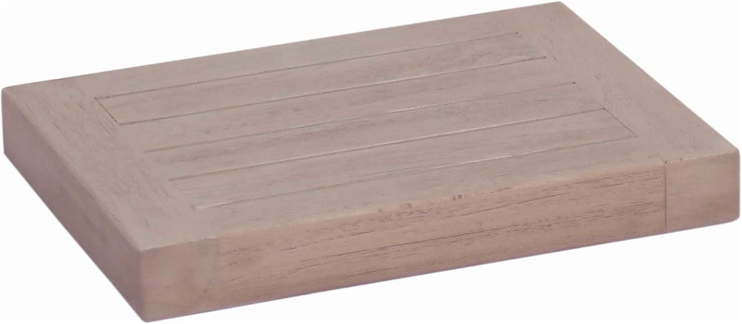 AquaTeak 12" Moa-Elite Gray Teak Floating Wall Shelf - Walmart.com