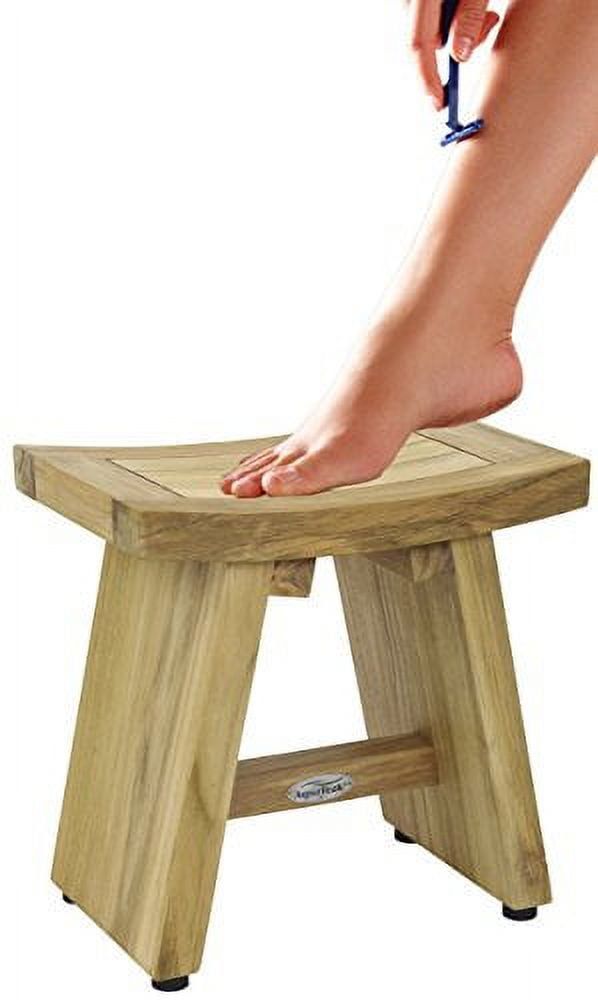 AquaTeak 13" Asia Raw Teak Shaving & Washing Foot Rest - Walmart.com