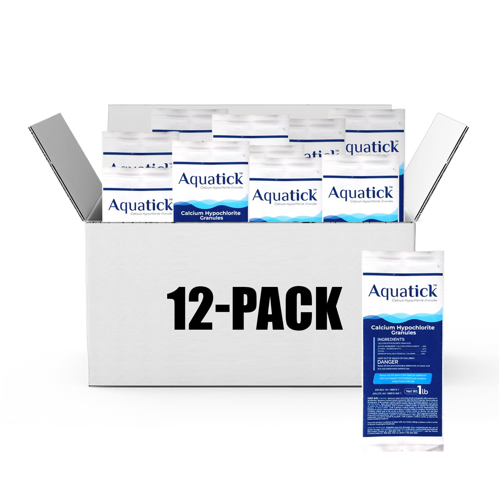 AquaTick 68% Cal-Hypo Granular Sanitizer for Crystal Clear Water ...