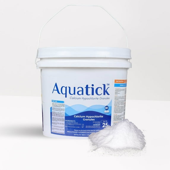 AquaTick 68% Cal-Hypo Granular Chlorine Sanitizer, Kills Bacteria and ...