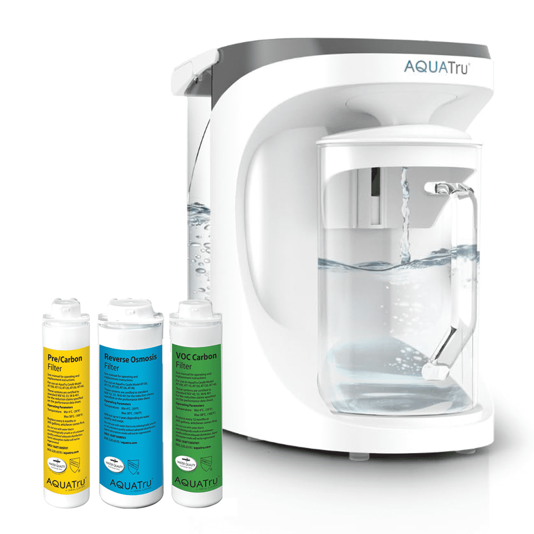 AquaTru Carafe Countertop Glass Water Purifier, 64 Fl Oz - Walmart.com
