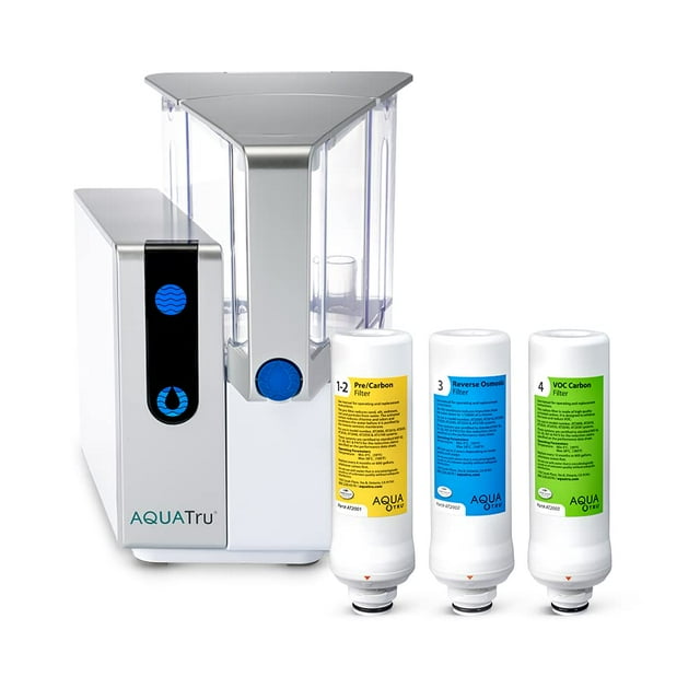 Open Box AquaTru Classic Countertop Water Filtration Purification ...