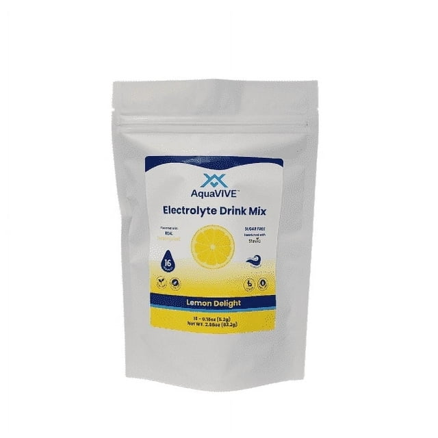 AquaVIVE™ Electrolyte Hydration Powder Lemon Sugar Free Electrolytes 16 ...