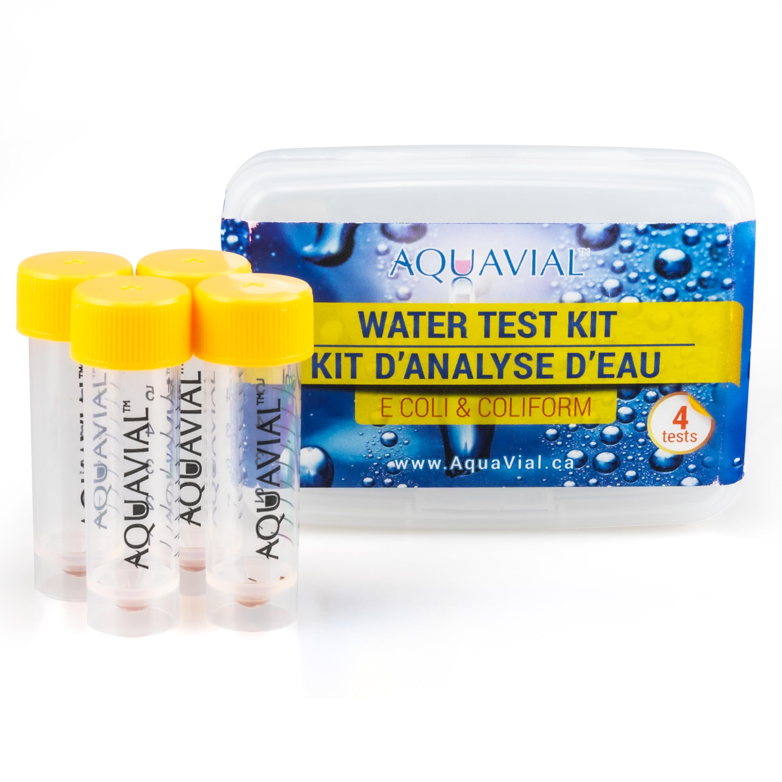 Aquavial E.Coli and Coliform Water Test Kit, Drinking Water Testing Kit ...