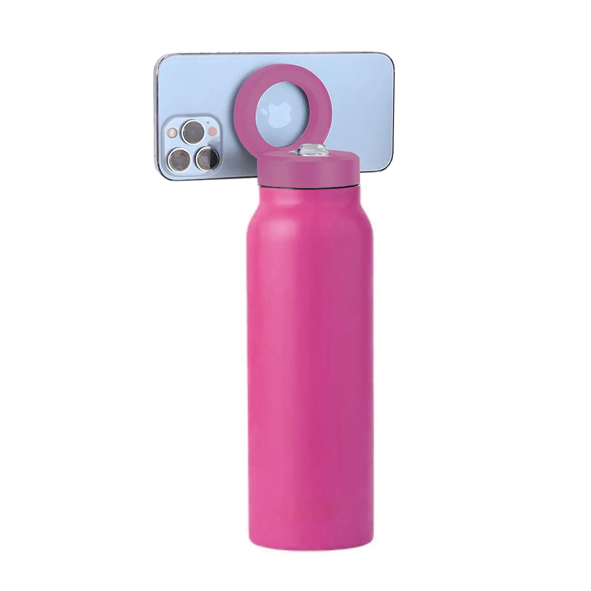 Aquaala Stick And Swivel Magnetic Cap Phone Holder Water Bottle - PINK ...
