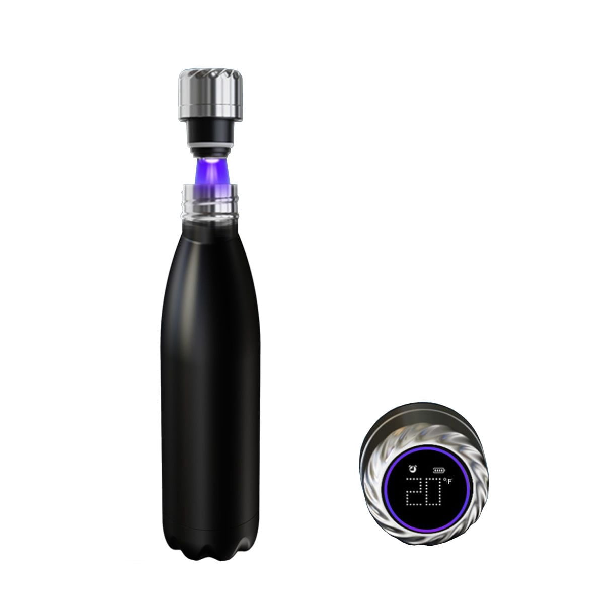 Aquaala UV Water Bottle With Temp Cap - Walmart.com