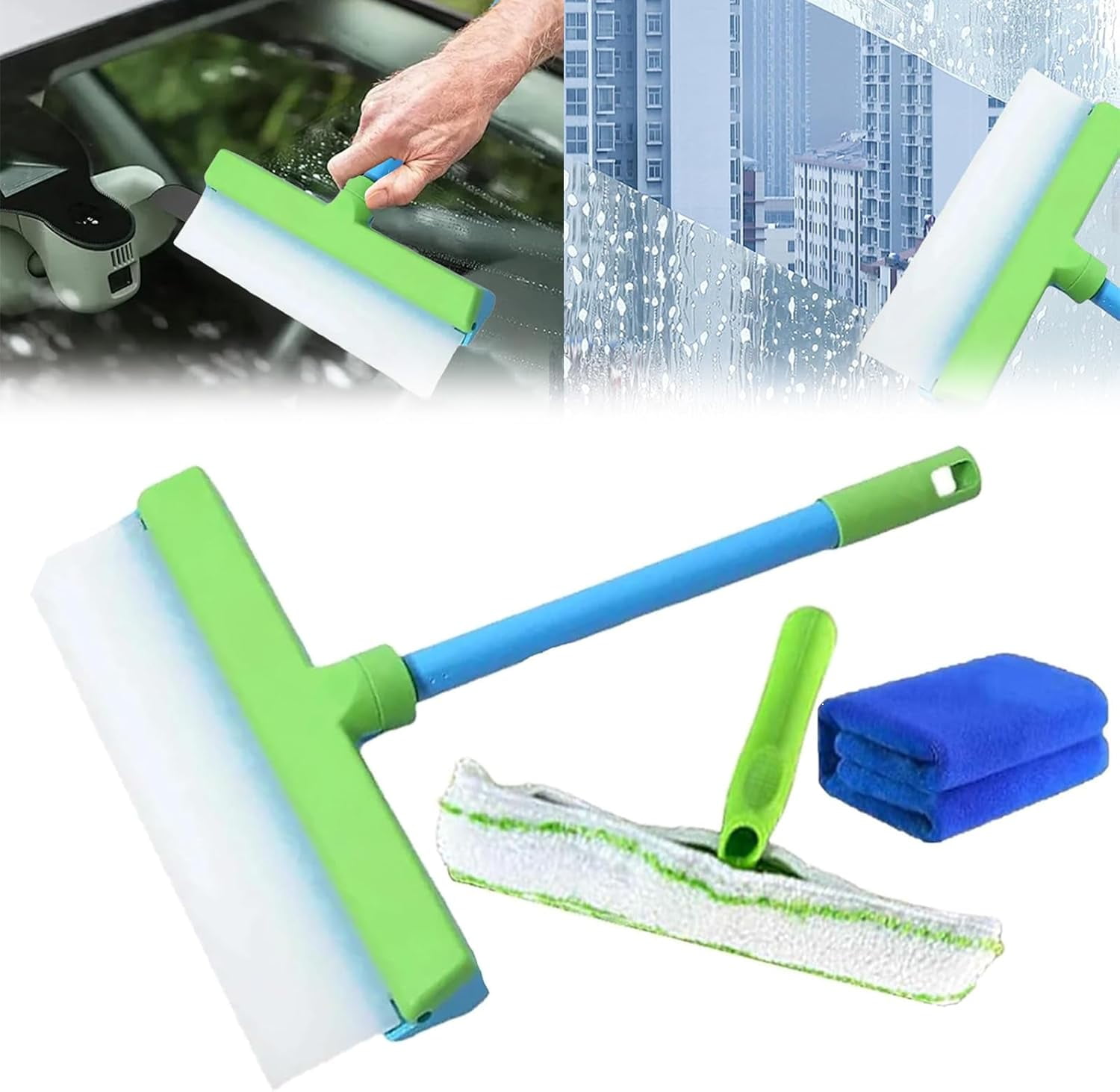 Aquablade Recyclable Silicone Window Squeegee Kit,Glass Cleaning Tools ...