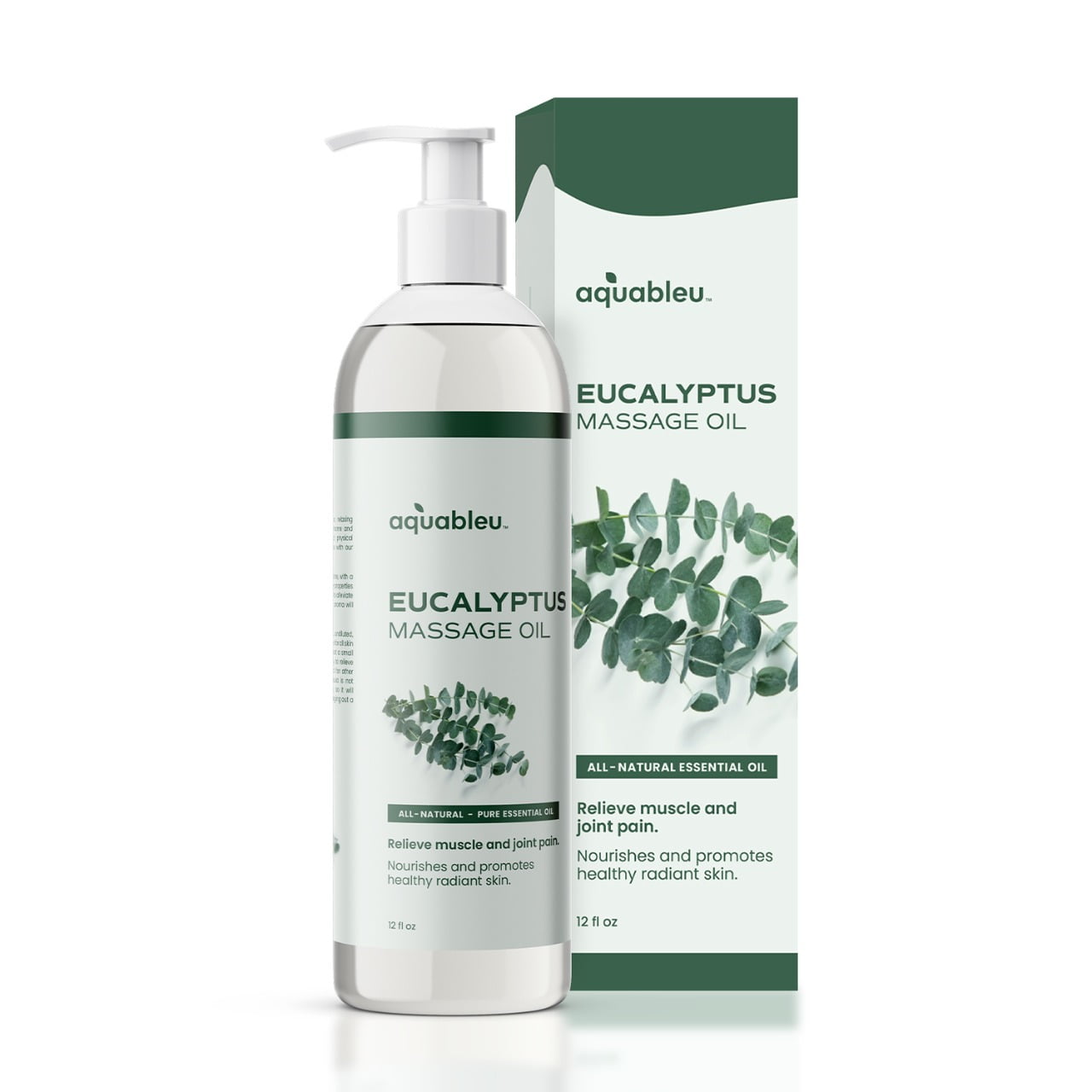 Aquableu Eucalyptus Massage Oil at Home Massage Therapy, Soothes ...