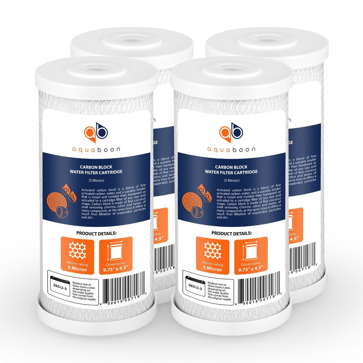 Aquaboon Coconut Shell Water Filter Cartridge | Activated Carbon Block ...