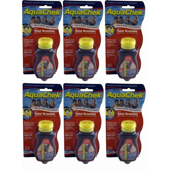 Aquachek Red Pool Spa Bromine 50 Test Strips *6 pack* - Walmart.com