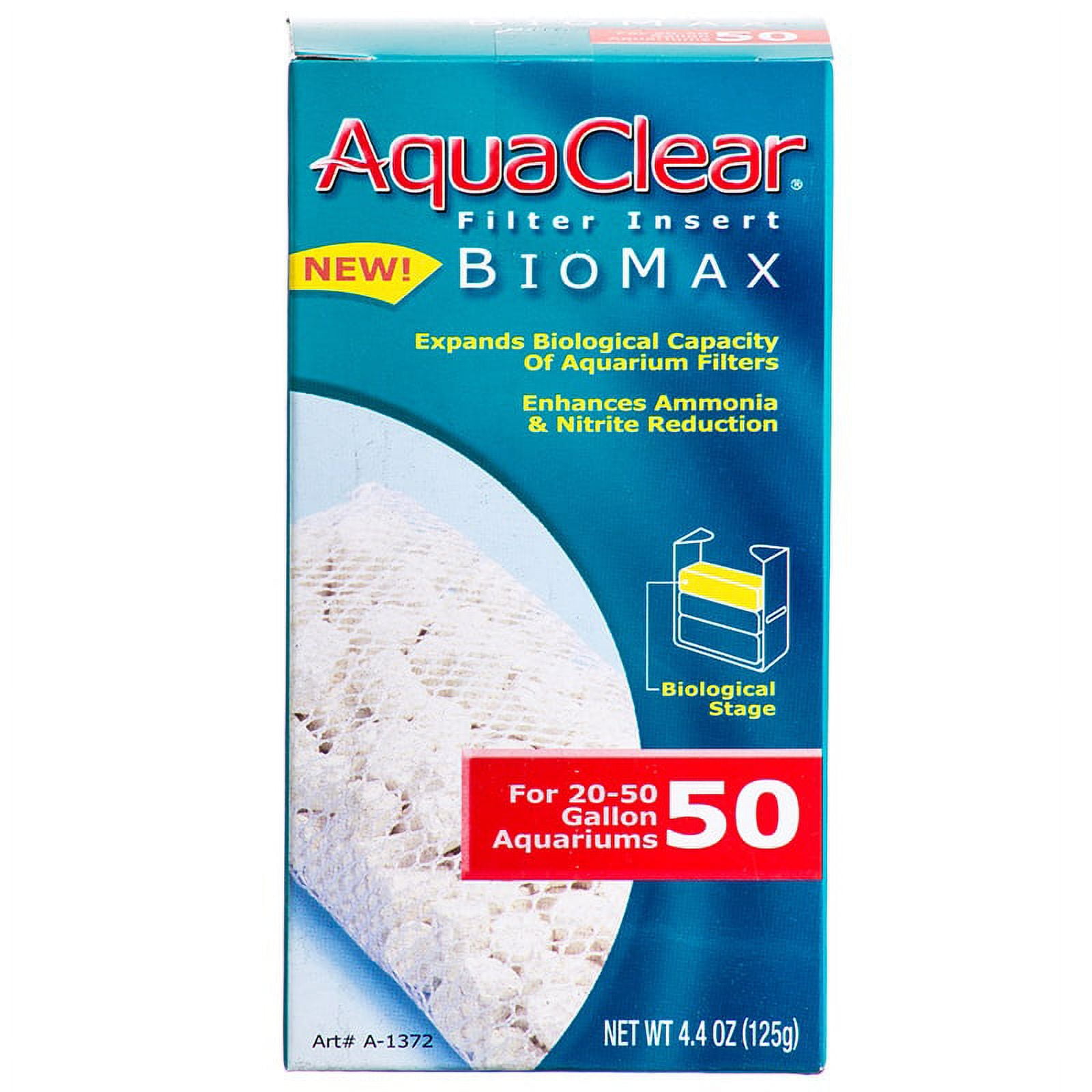 Aquaclear 50-Gallon Biomax Insert, White - Walmart.com
