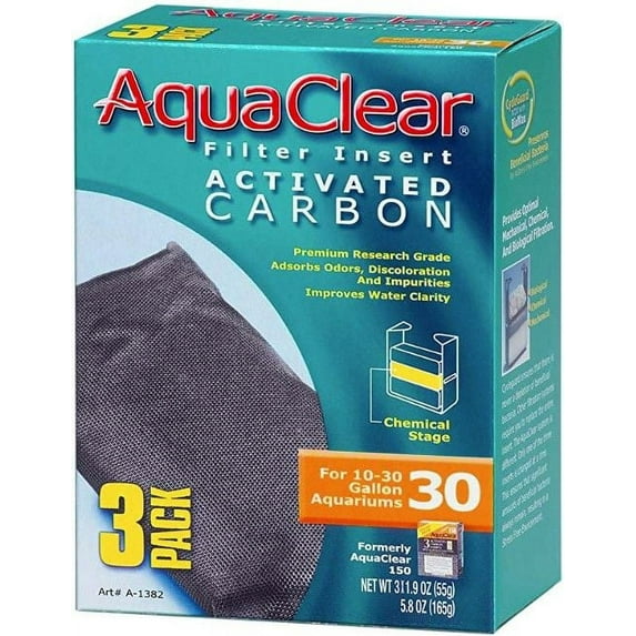 Aquaclear Activated Carbon Filter Inserts [Aquarium, Filter & Bio Bags ...