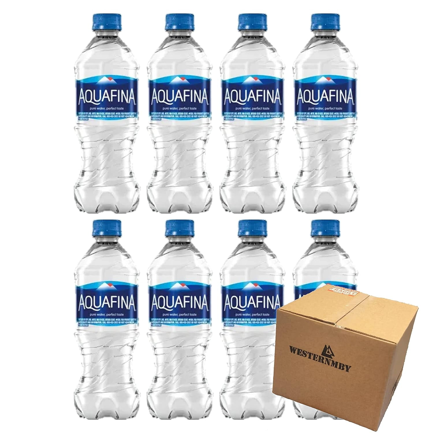Aquafina Drinking Water, 20 fl oz, 8 bottles - Walmart.com