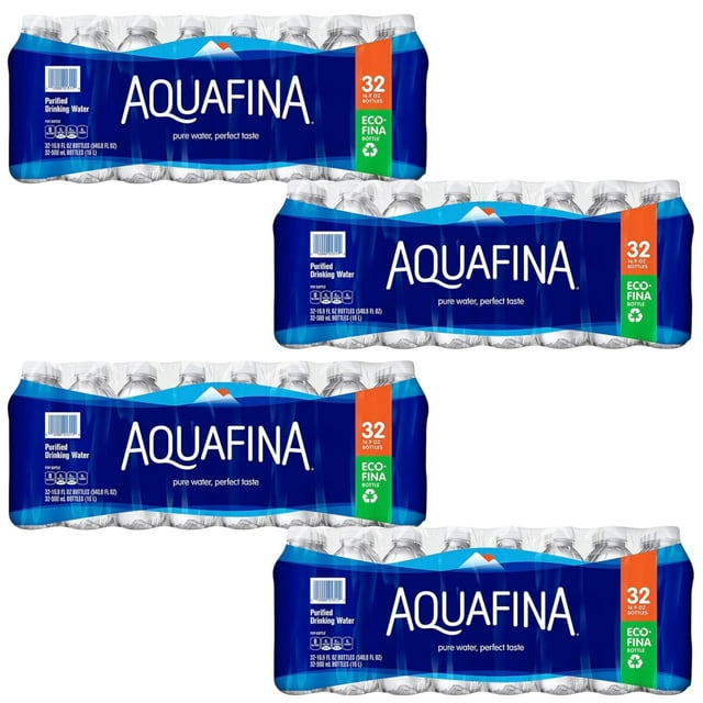 Aquafina Purified Drinking Water 16 9 Oz 32 Pk Total 128 Bottles