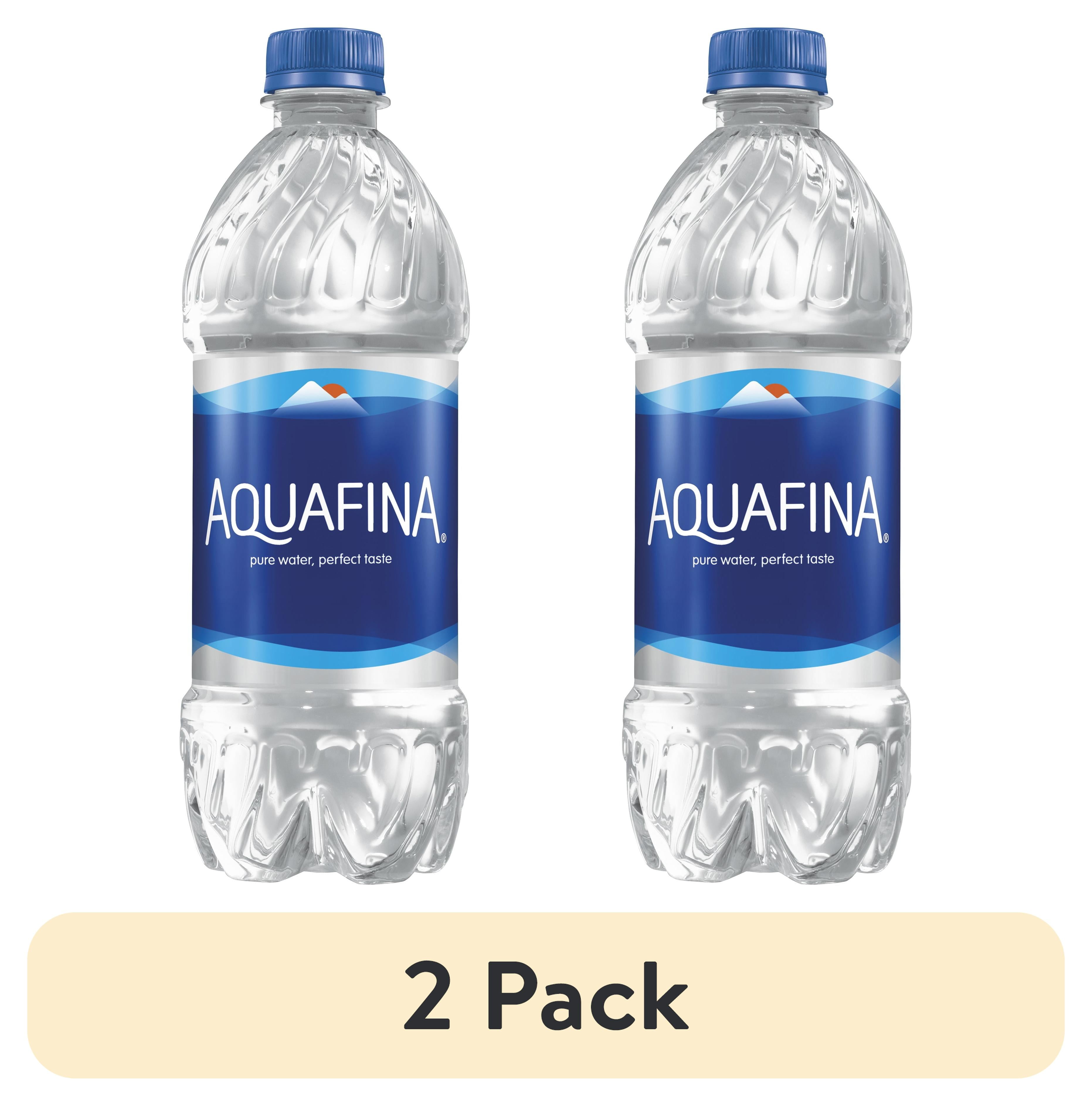 (2 pack) Aquafina Purified Drinking Water, 20 fl oz, Plastic Bottle ...