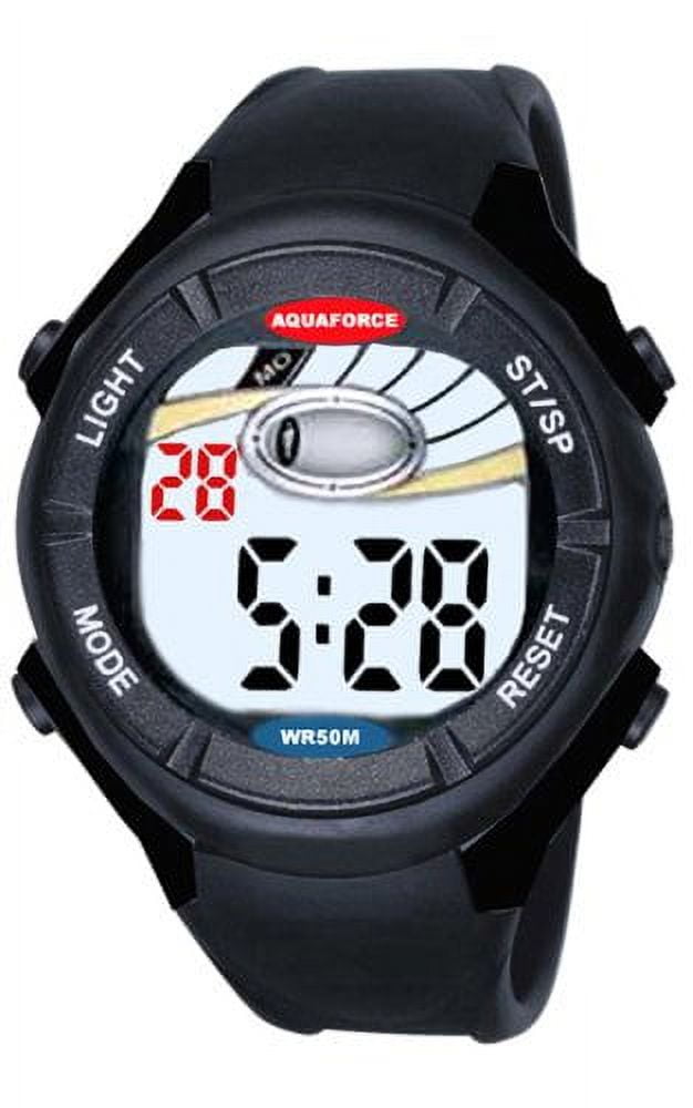 Aquaforce Multi Function Black Strap Watch with Large Digit Digital ...