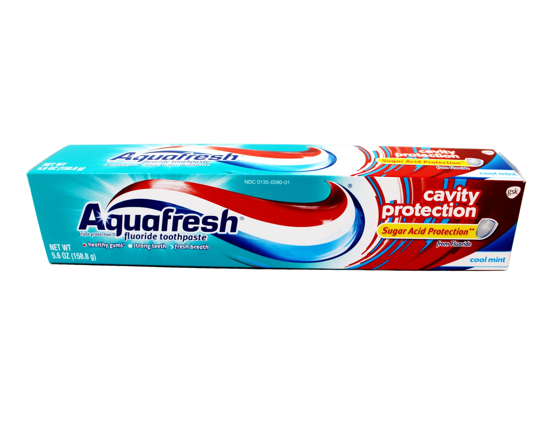 Aquafresh Cavity Protection Fluoride Toothpaste for healthy gums, Mint ...