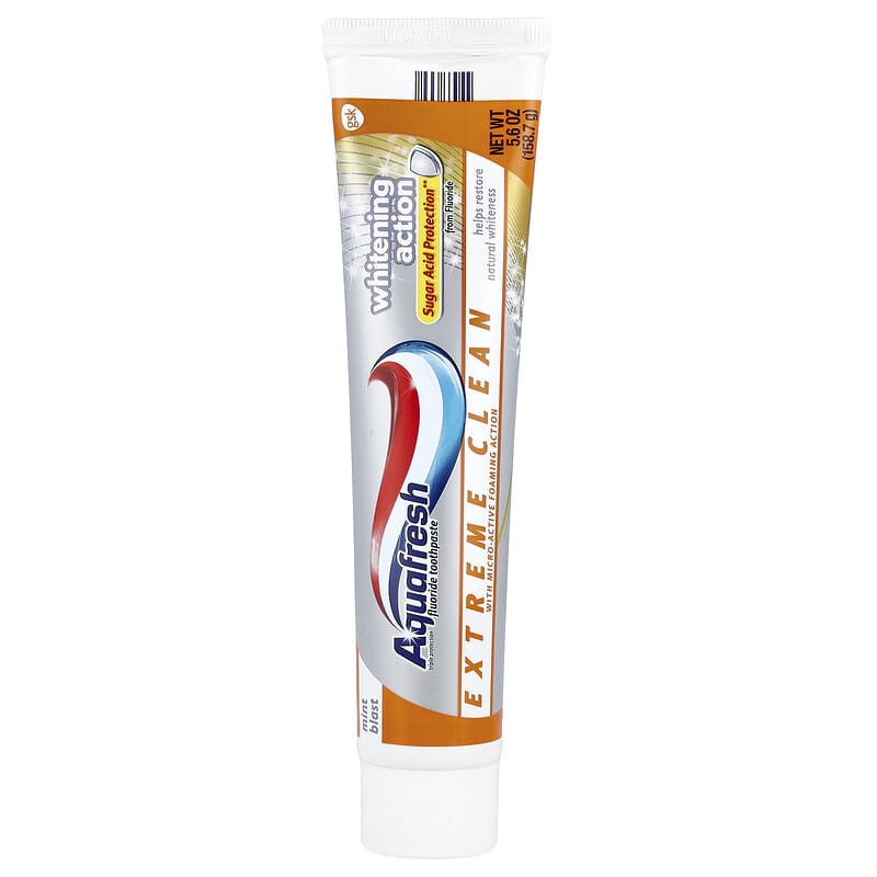 Aquafresh, Extreme Clean Fluoride Toothpaste, Whitening Action, Mint ...