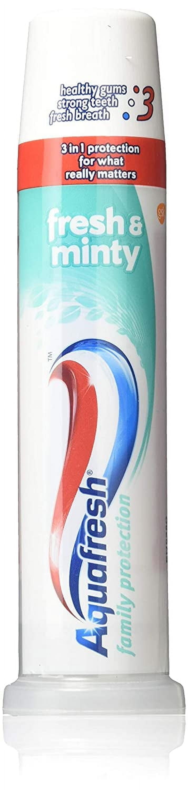 Aquafresh Whitening Toothpaste Pump - 100Ml - Pack Of 3 - Walmart.com